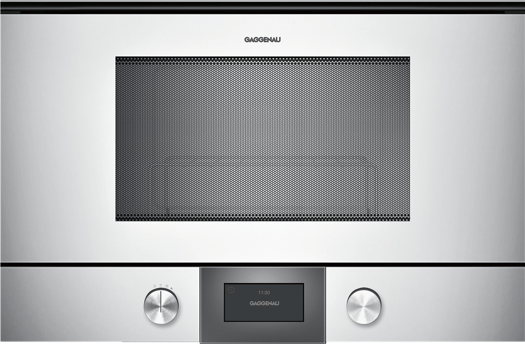Microwave oven 200 series 200 series Full glass door in Gaggenau Silver ...